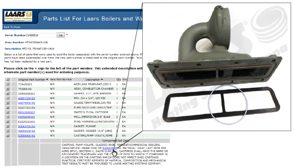 Laars Heating Systems | Parts ID Portal | R. L. Deppmann | Northern Ohio