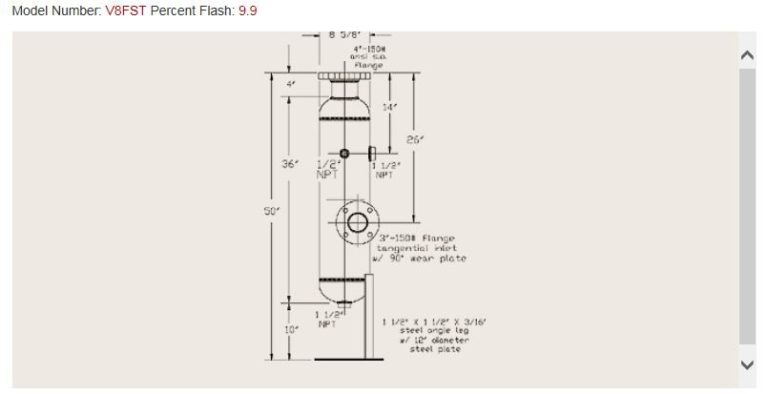 Medium and High Pressure Steam Flash Tank Selection | RLD