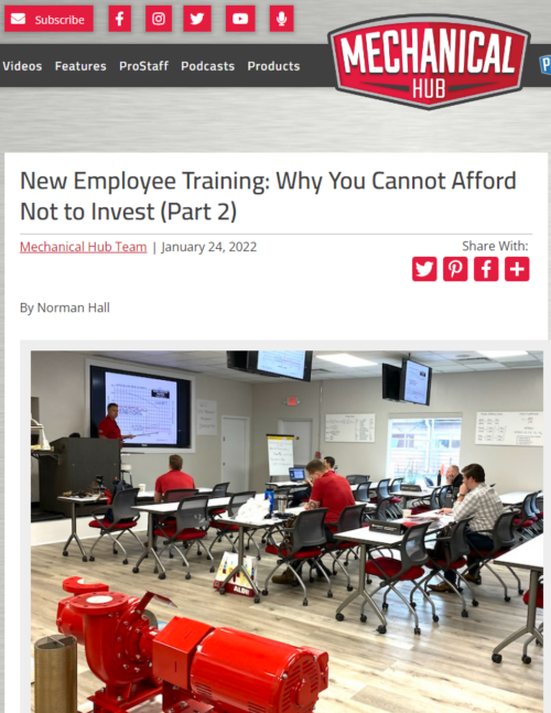 New Employee Training Pt. 2 - Mechanical Hub