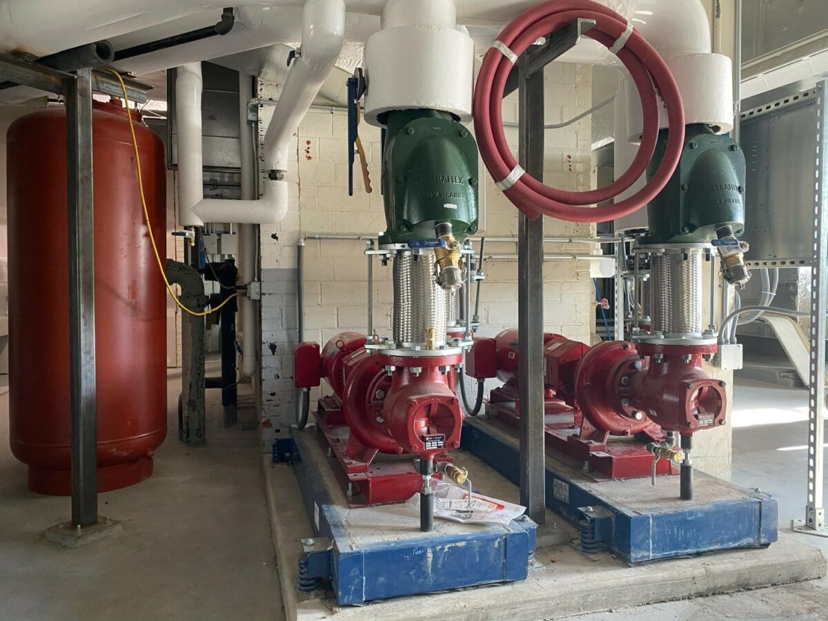 Hydronic System Centrifugal Pump Trim: Inertia Bases