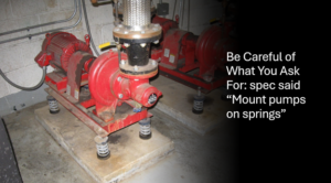 Hydronic System Centrifugal Pump Trim: Inertia Bases